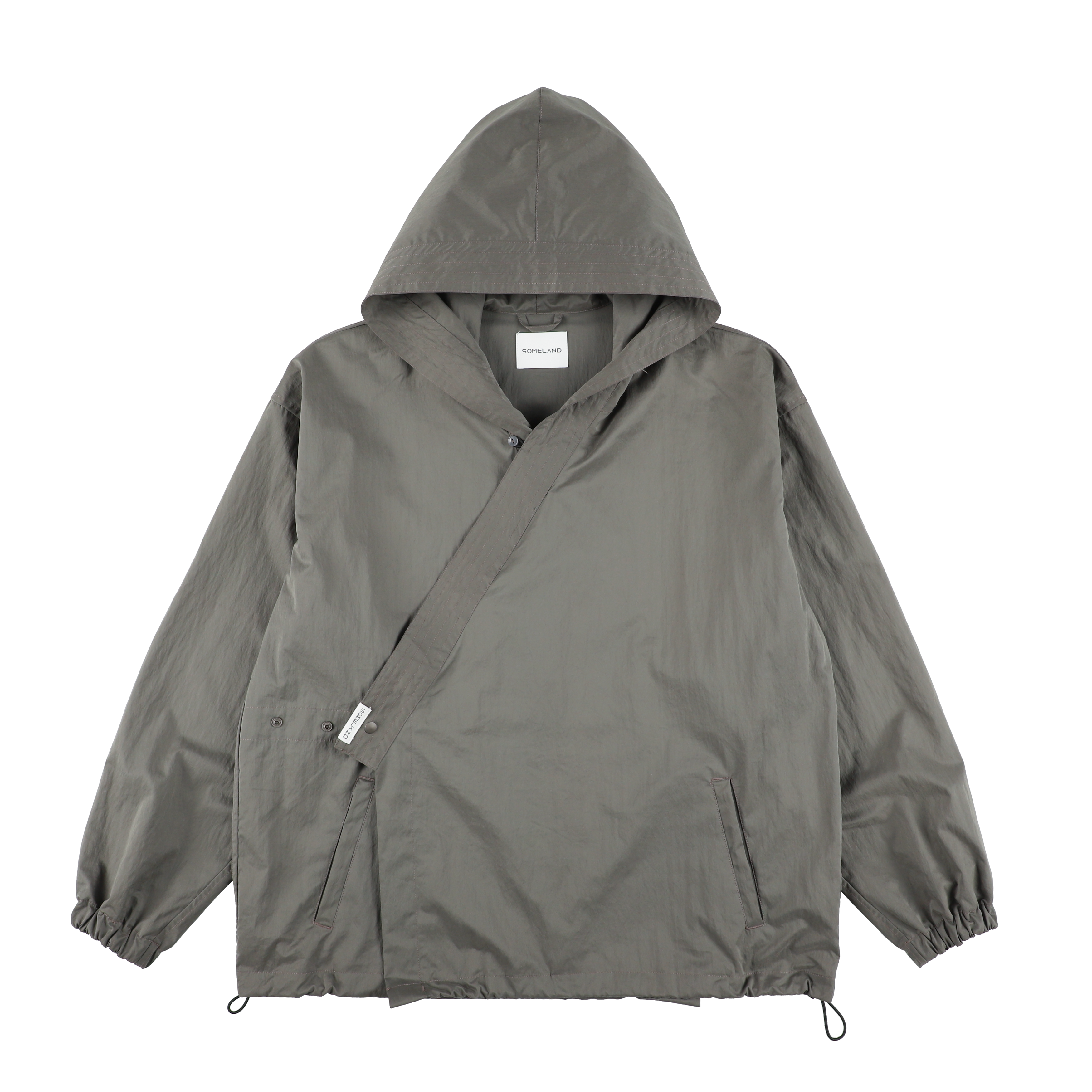 y-COLLAR HOODIE JACKET（002B） / CHARCOAL – someland-jp